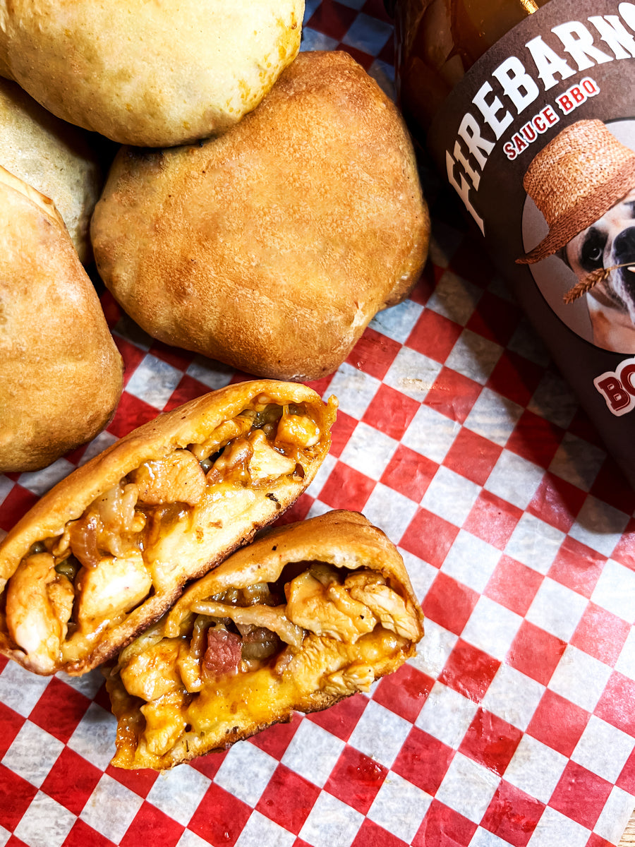 PIZZA POCKET CHICKEN BBQ & BACON – Les sauces Firebarns
